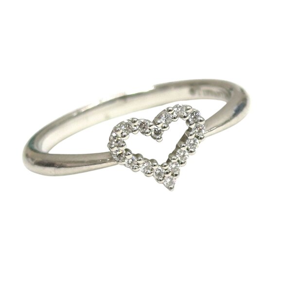 Tiffany & Co. | Jewelry | Tiffany Authentic Silver Heart Ring | Poshmark